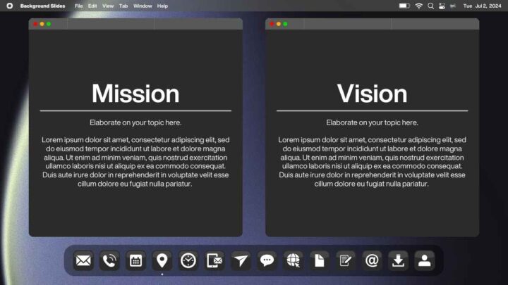 Apple Macbook UI Background. Free Slides Template — SlidesCarnival