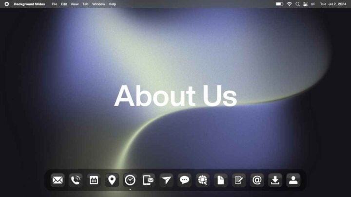 Apple Macbook UI Background. Free Slides Template — SlidesCarnival