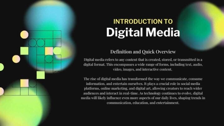 Digital Media. Free PPT & Google Slides Template — SlidesCarnival