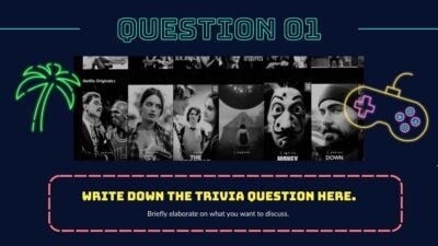 Retro Neon Trivia Night Game. Free PPT & Google Slides Template ...