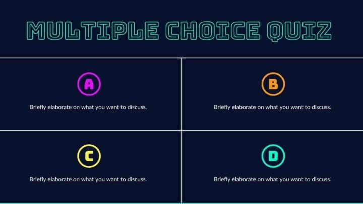 Retro Neon Trivia Night Game. Free PPT & Google Slides Template ...