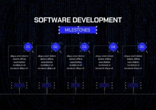 Software Development Milestones. Free Infographics Template ...