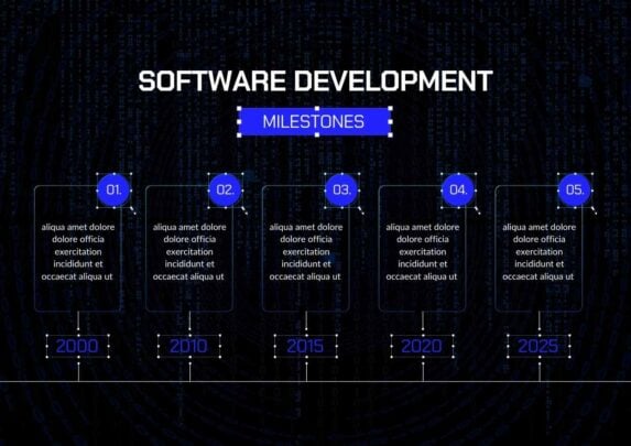 Software Development Milestones. Free Infographics Template ...