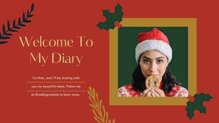 December Scrapbook Diary. Presentation Template — SlidesCarnival
