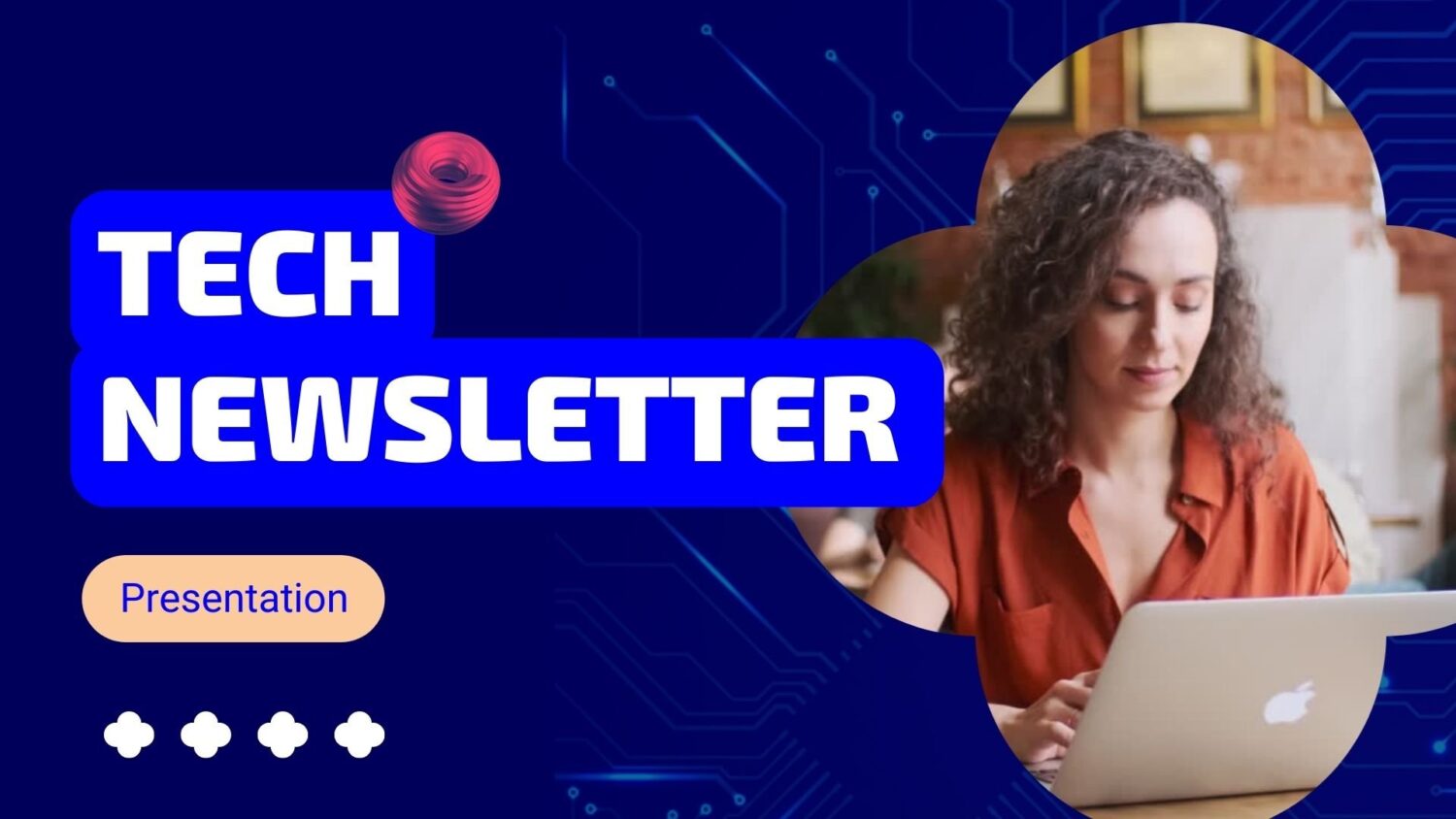 Blue Tech Newsletter. Free Presentation Template — SlidesCarnival