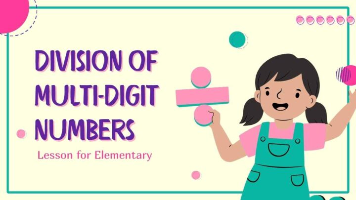 Division of Multi-Digit Numbers Math Lesson for Elementary. Free Lesson ...