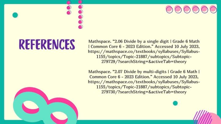 Division of Multi-Digit Numbers Math Lesson for Elementary. Free Lesson ...