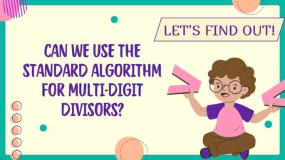 Division of Multi-Digit Numbers Math Lesson for Elementary. Free Lesson ...