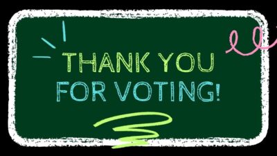 Chalkboard Elections for Class Delegate. Free PPT & Google Slides ...