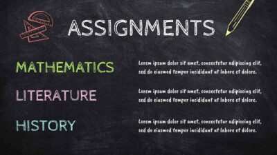 Chalkboard School Assignments. Free Slides Template — SlidesCarnival