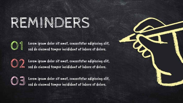 Chalkboard School Assignments. Free Slides Template — SlidesCarnival