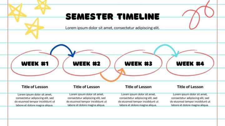 Doodle First Semester Lesson Plan. Free Presentation Template ...