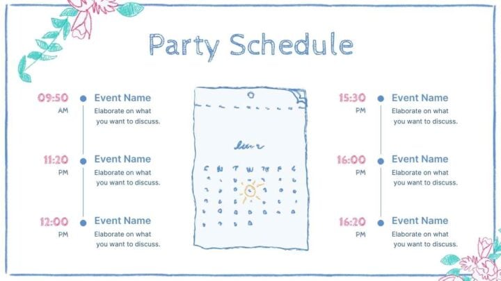 Doodle Summer Birthday Party. PPT & Google Slides Template — SlidesCarnival