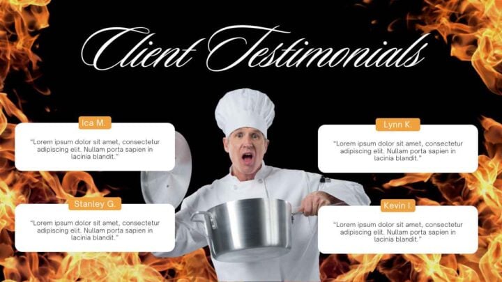 Chef Portfolio. Slides Template — SlidesCarnival