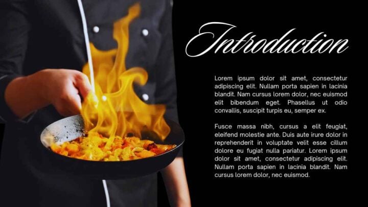 Chef Portfolio. Slides Template — SlidesCarnival