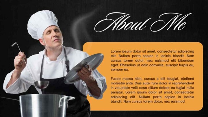 Chef Portfolio. Slides Template — SlidesCarnival