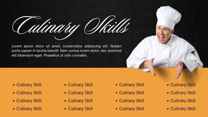 Chef Portfolio. Slides Template — SlidesCarnival