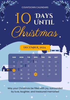 Christmas Countdown Calendars. Free PPT & Google Slides Template ...