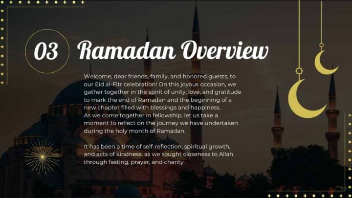 Plantilla de presentación de Eid al-Fitr gratis