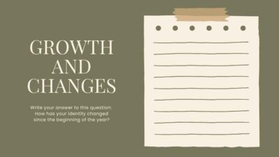 End of the Year Reflection Workbook. Free Slides Template — SlidesCarnival