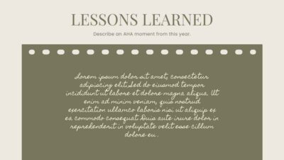 End of the Year Reflection Workbook. Free Slides Template — SlidesCarnival