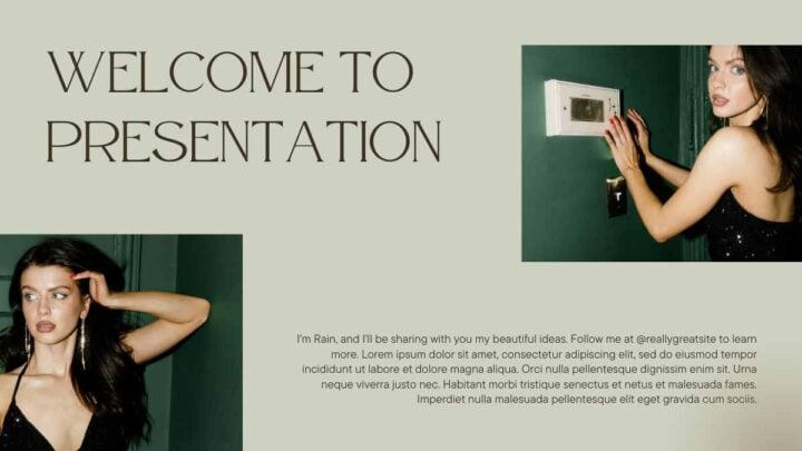 Elegant Fancy Font Pitch Deck. Free Presentation Template — SlidesCarnival