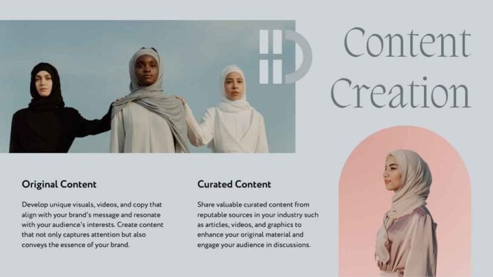 Hijab Styles and Fashion Social Media Strategy. Free Slides Template ...