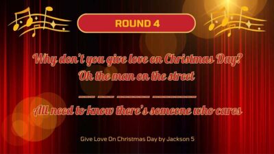 Holiday Christmas Song Lyrics for Karaoke Night. Free PPT & Google ...