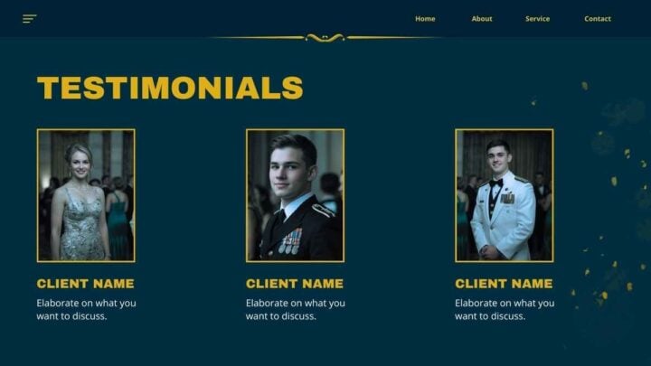 Military Ball Etiquette . Free Slides Template — SlidesCarnival