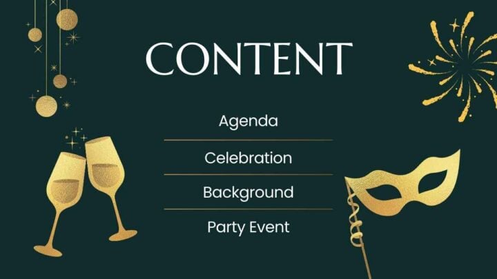 Elegant New Year's Eve. Free PPT & Google Slides Template — SlidesCarnival