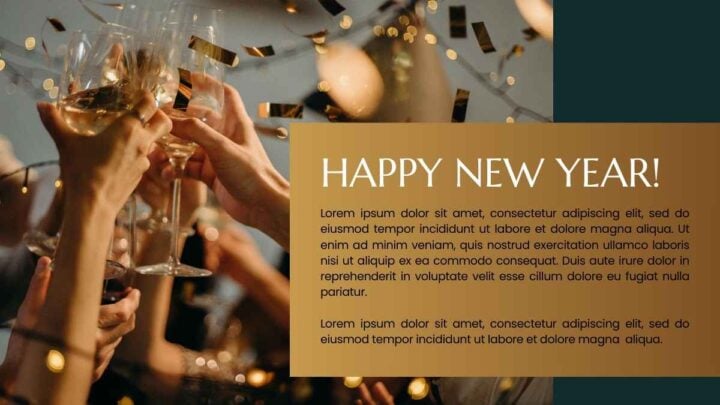 Elegant New Year's Eve. Free PPT & Google Slides Template — SlidesCarnival