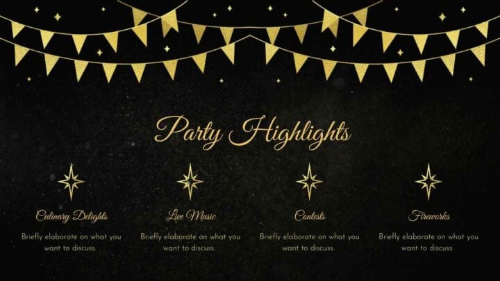 Elegant New Year's Eve Party. Free PPT & Google Slides Template ...