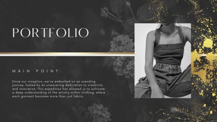 Elegant Professional Black And Gold Background. Slides Template ...