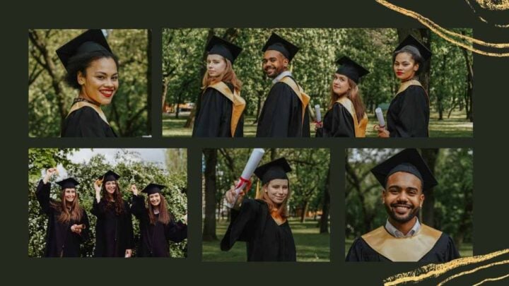 Template slide wisuda universitas elegan gratis