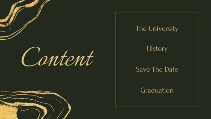 Template slide wisuda universitas elegan gratis