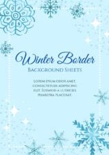Winter Border Background Sheets. Free PPT & Google Slides Template ...