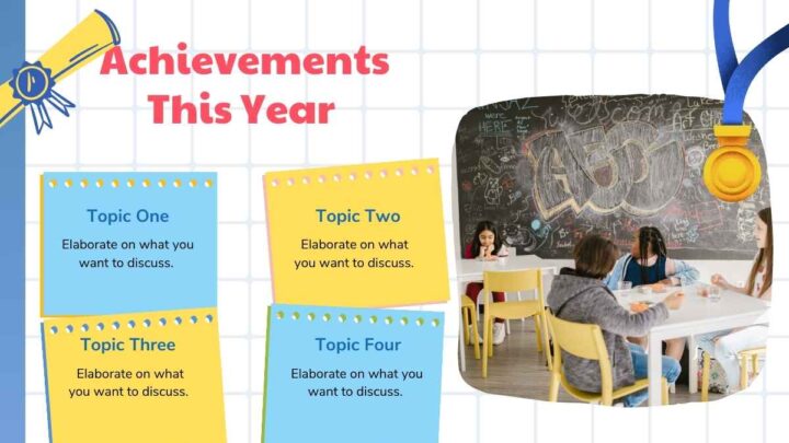 Scrapbook-Style Elementary Yearbook. Free PPT & Google Slides Template ...