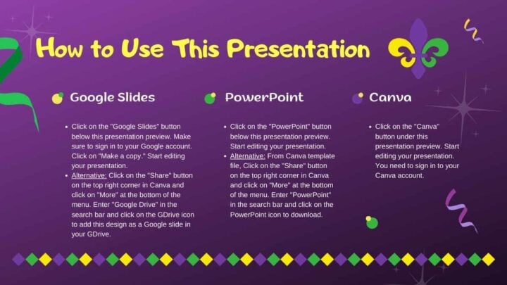 Festive Let's Celebrate Mardi Gras. Free PPT & Google Slides Template ...