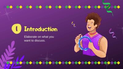 Festive Let's Celebrate Mardi Gras. Free PPT & Google Slides Template ...
