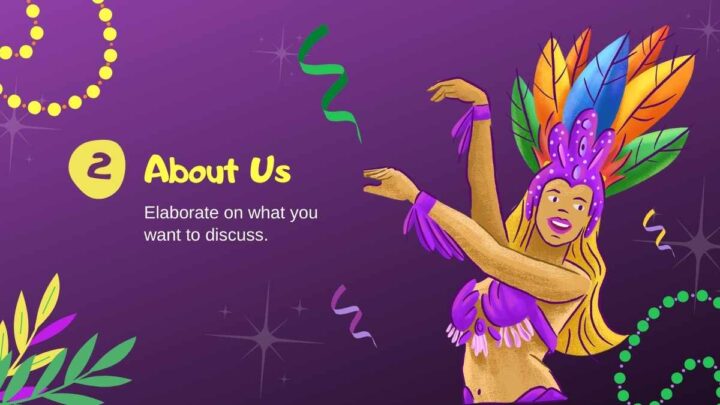 Festive Let's Celebrate Mardi Gras. Free PPT & Google Slides Template ...