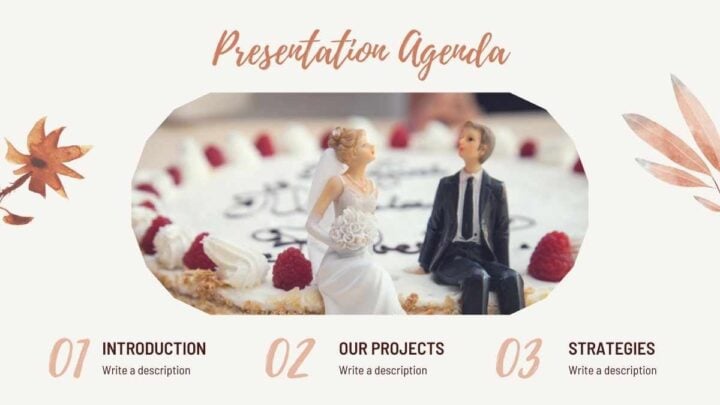 Floral Autumn-themed Wedding. Free Presentation Template — SlidesCarnival