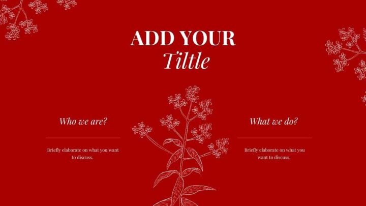 Elegant Red Background. Free PPT & Google Slides Template — SlidesCarnival