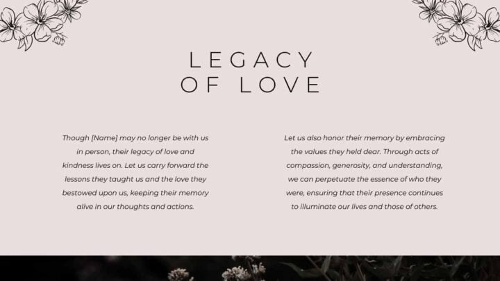 In Loving Memory Tribute Slides Funeral . Free PPT & Google Slides Template — SlidesCarnival