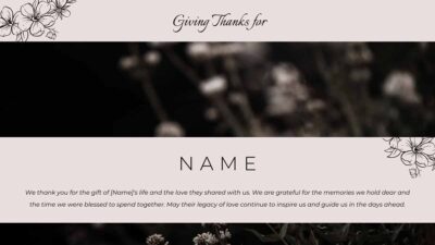 In Loving Memory Tribute Slides Funeral . Free PPT & Google Slides Template — SlidesCarnival