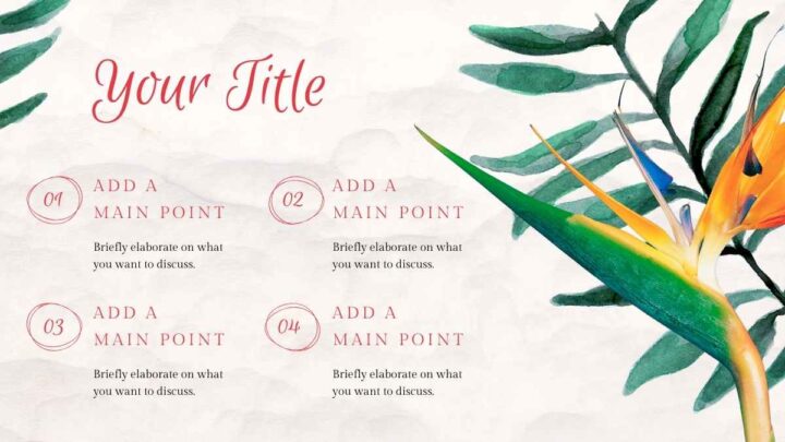 International Day of the Tropics. Free Presentation Template ...