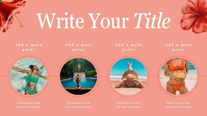 Floral Lush Hawaiian Aesthetic Theme Infographics. Free Infographics ...