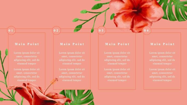 Floral Lush Hawaiian Aesthetic Theme Infographics. Free Infographics ...