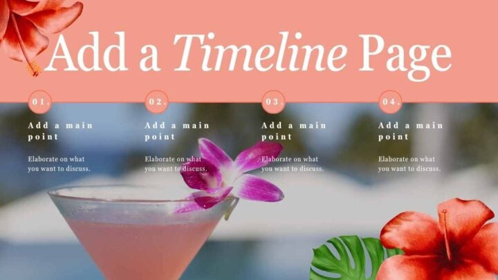 Floral Lush Hawaiian Aesthetic Theme Infographics. Free Infographics ...