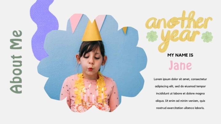 Floral Spring Birthday Party. Presentation Template — SlidesCarnival