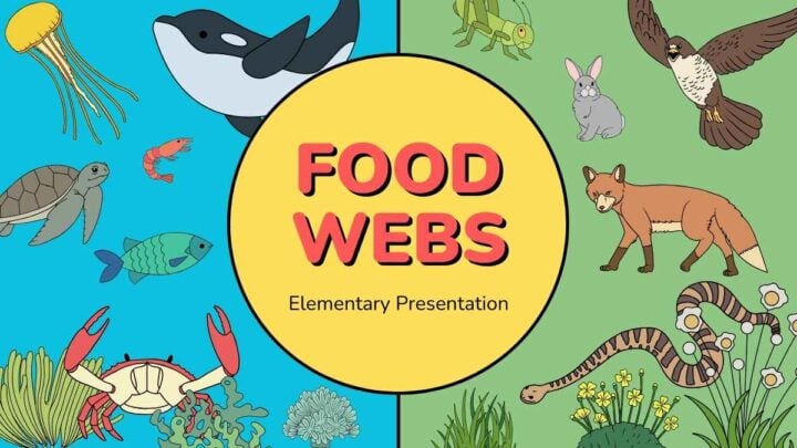 Food Webs Lesson for Elementary. Free PPT & Google Slides Template ...